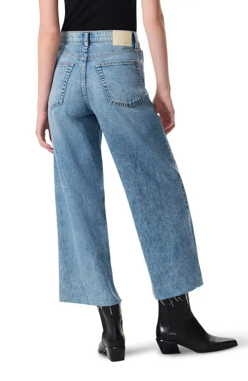 Rag & Bone Featherweight Andi High Waist Ankle Wide Leg Jeans - Beacon