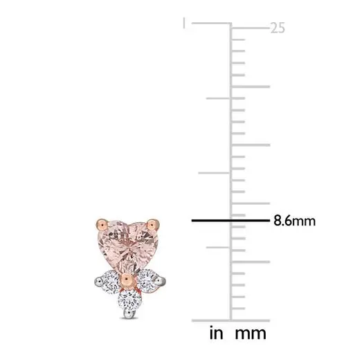 JULIANNA B. And Diamond Stud Earrings - Pink Sapphire