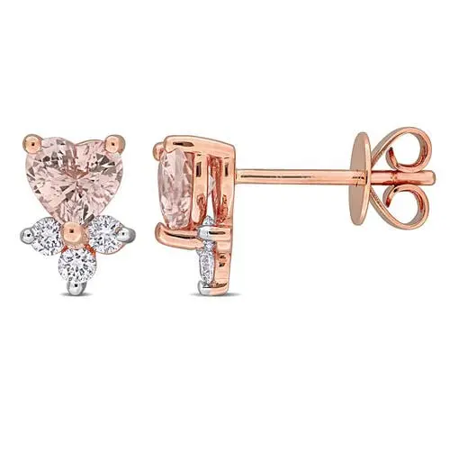 JULIANNA B. And Diamond Stud Earrings - Pink Sapphire
