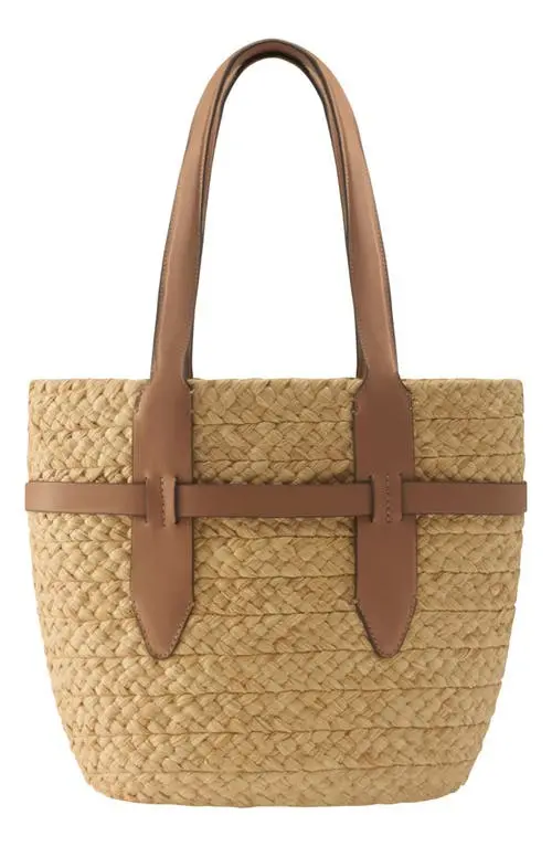 Helen Kaminski Medium Lipari Raffia Tote - Natural/caramel