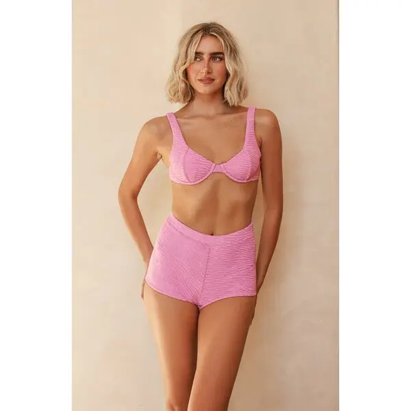 DIPPIN DAISY'S Farrah Elastic Waist Booty Short - Bloom