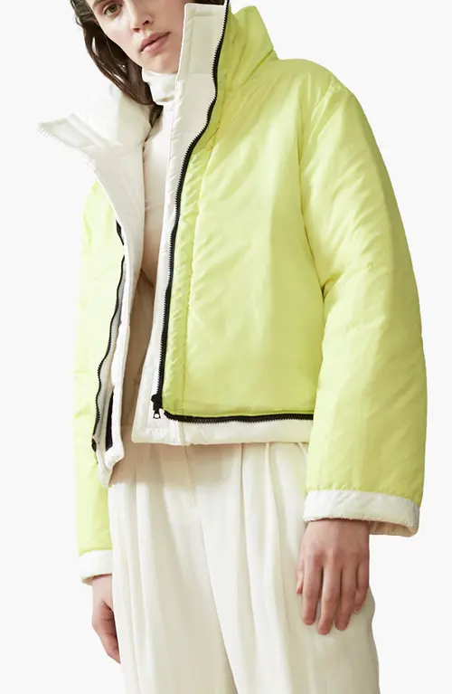 Caalo Reversible Convertible Down Coat - Off-white