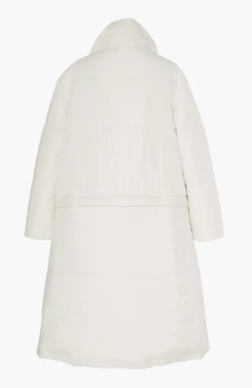 Caalo Reversible Convertible Down Coat - Off-white