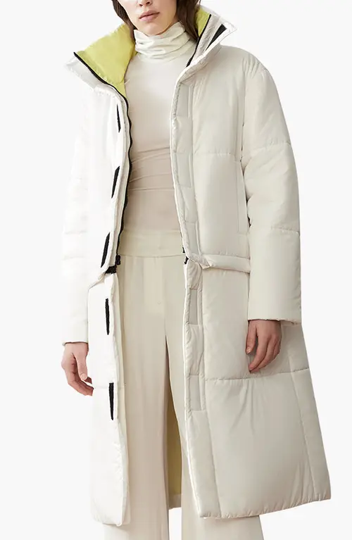 Caalo Reversible Convertible Sustainable Down Coat - Off-white