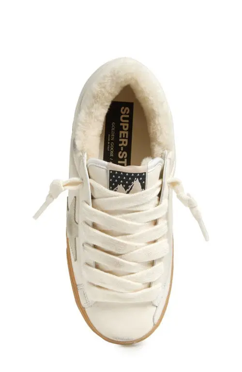 GOLDEN GOOSE Super-star Shearling-lined Sneakers