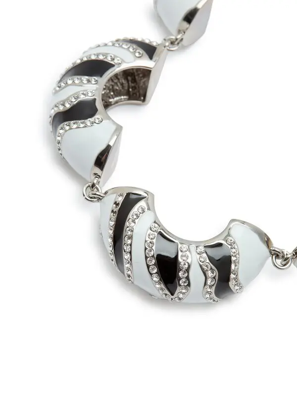 Jacquemus Le Collier Zebra Enamelled Necklace