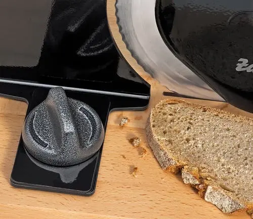 ZASSENHAUS Manual Bread Slicer, Hand Crank Home Bread Slicer - Black
