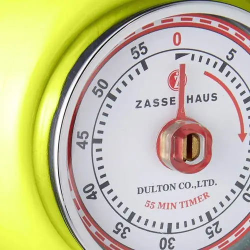 ZASSENHAUS Magnetic Retro 60 Minute Kitchen Timer - Kiwi