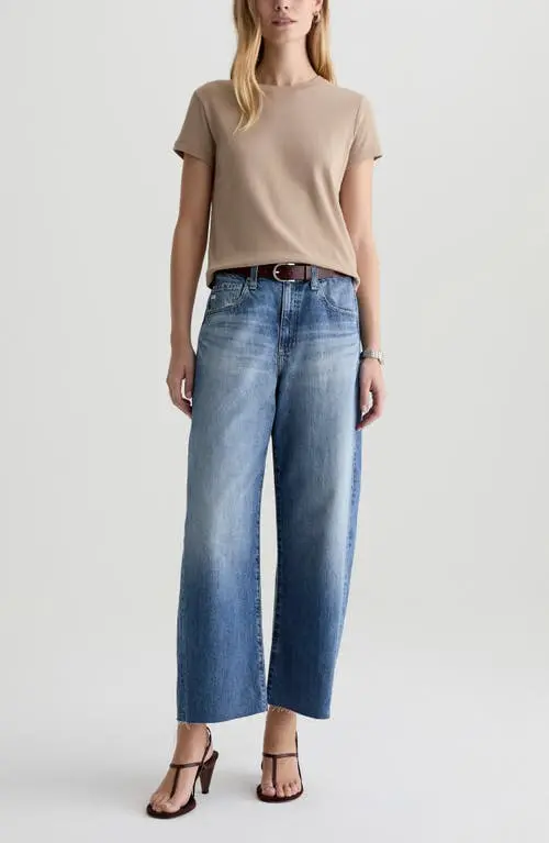 Ag Hattie High-rise Barrel Leg Jeans - Yellowstone