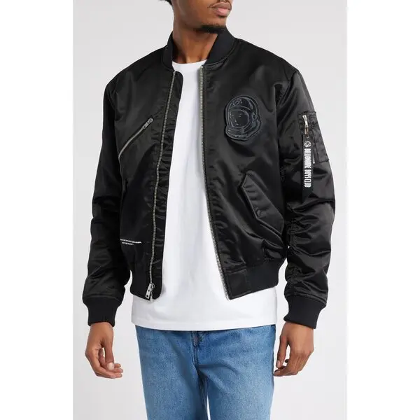 BILLIONAIRE BOYS CLUB Mercury Satin Bomber Jacket