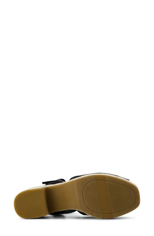 Toms Isla Peep Toe Sandal - Black
