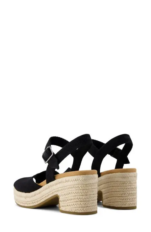 Toms Isla Peep Toe Sandal - Black