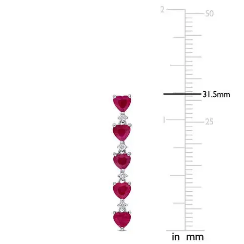 JULIANNA B. Diamond Heart Drop Earrings