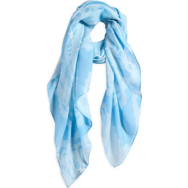 Rag & Bone Paisley Scarf - Sky Blue