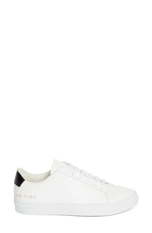 COMMON PROJECTS Retro Classic Low Top Sneaker - White/ Black