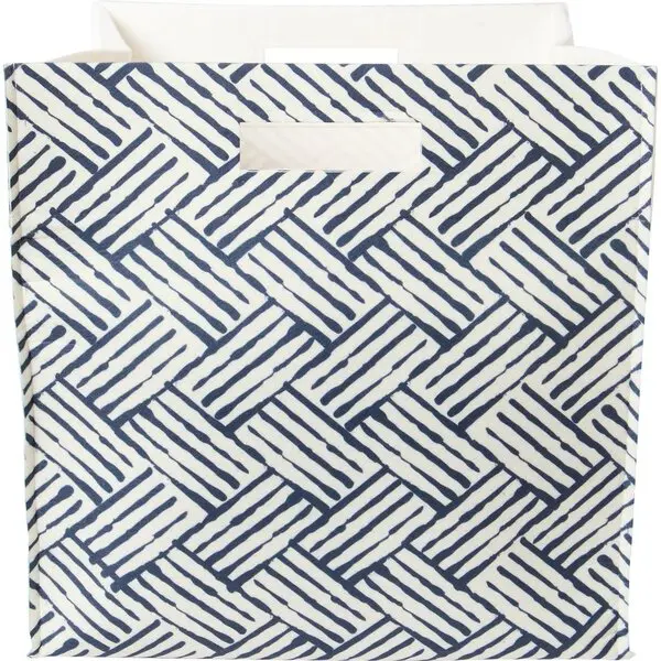 DANCE HAPPY Woven Felt Storage Bin - Navy