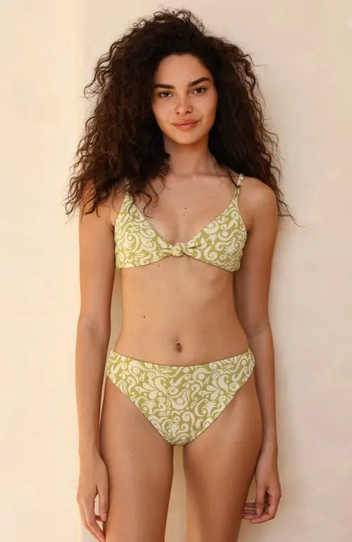 DIPPIN DAISY'S Seashore High-waisted Bikini Bottom - Twin Fin Matcha