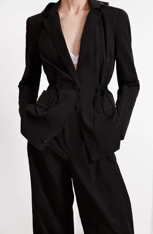 Caalo Water-resistant Travel Blazer - Black