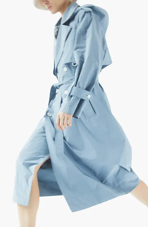 Caalo Water-resistant Hooded Trench Coat