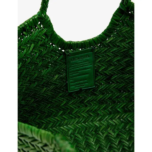 Dragon Diffusion Nantucket Leather Tote - Parrot Green