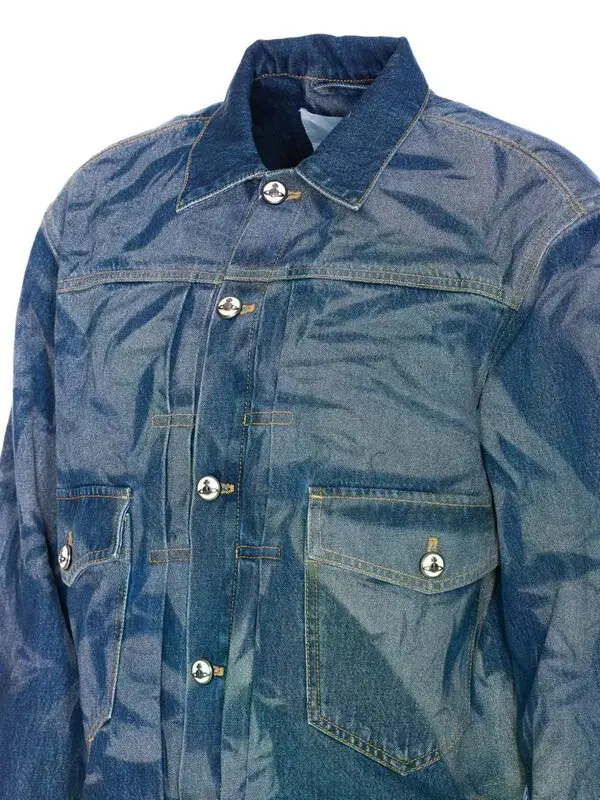 VIVIENNE WESTWOOD Crinkled Denim Jacket