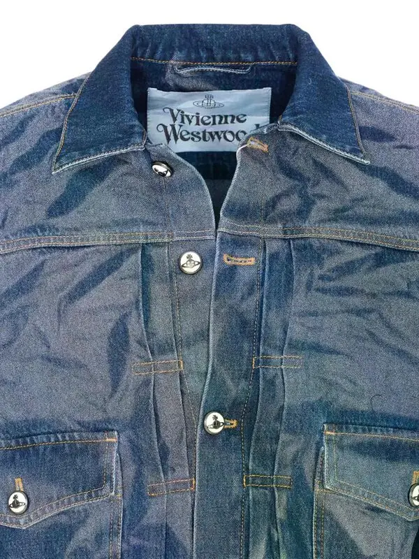 VIVIENNE WESTWOOD Crinkled Denim Jacket