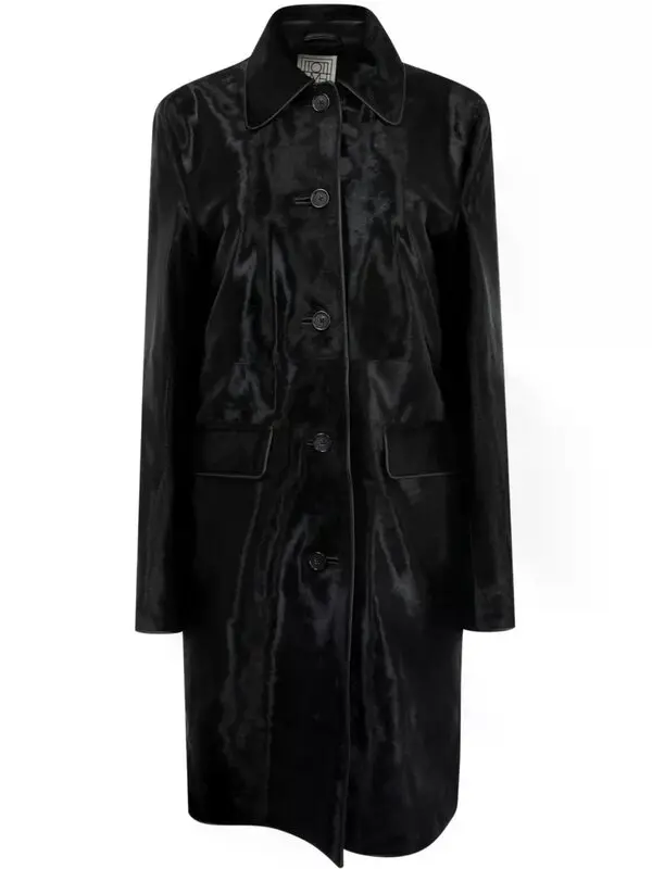 TOTEME Pony-hair Coat - Black