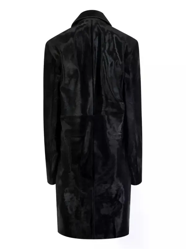 TOTEME Pony-hair Coat - Black