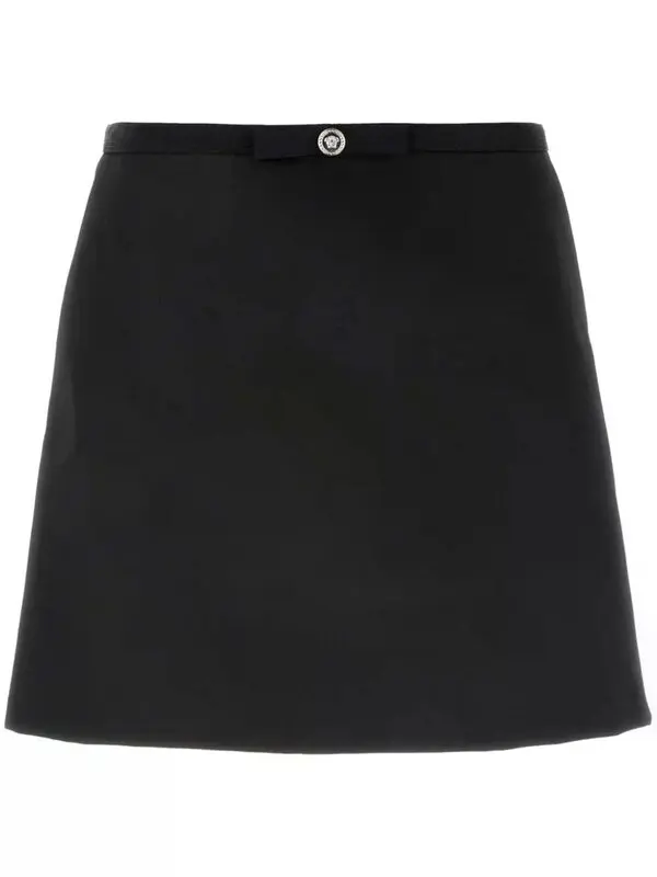 Versace Wool Mini Skirt