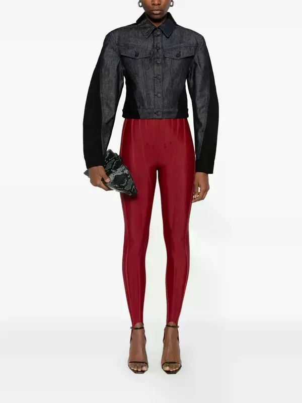 MUGLER Colour-block Denim Jacket