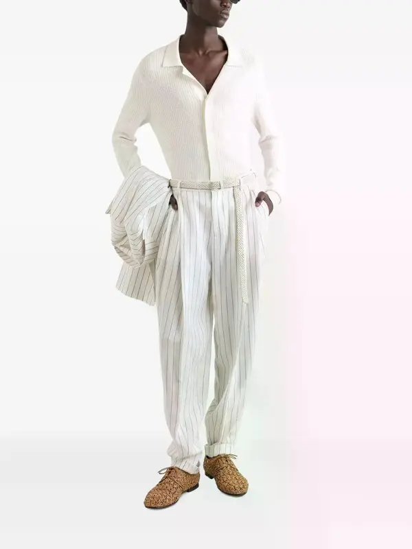 Dolce & Gabbana Striped Trousers - White