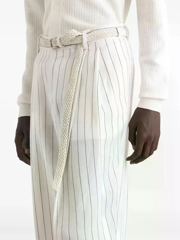 Dolce & Gabbana Striped Trousers - White