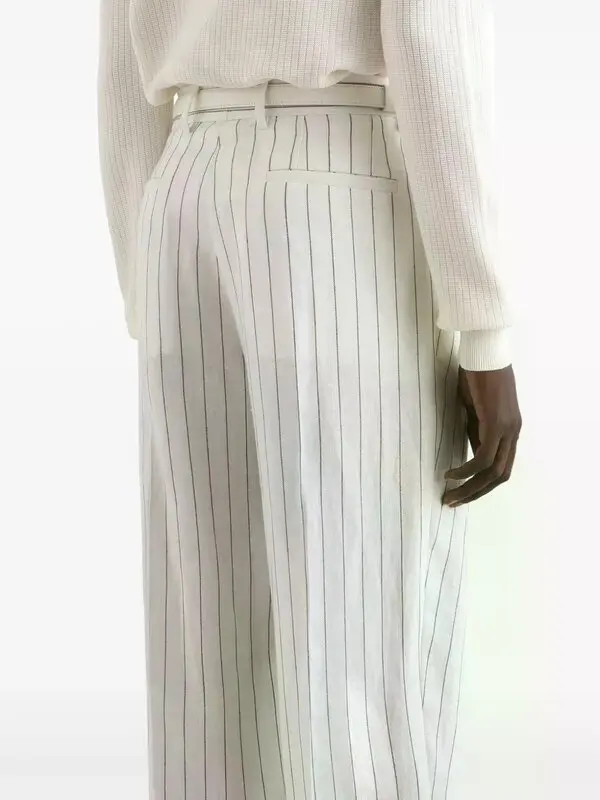 Dolce & Gabbana Striped Trousers - White
