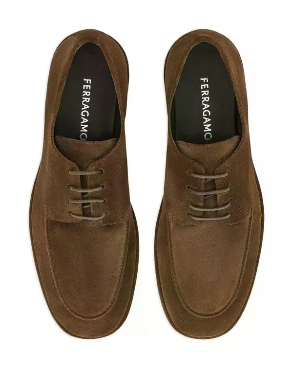 FERRAGAMO Suede Derby Shoes
