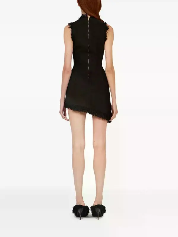 FERRAGAMO Frayed-brim Mini Dress