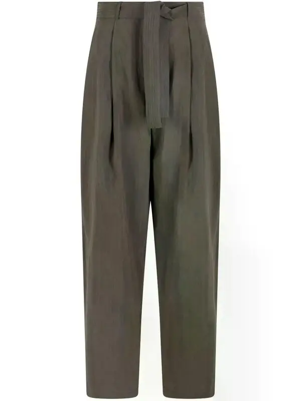 Giorgio Armani Pleated Belted Trousers