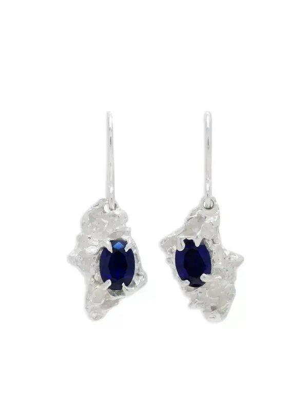 LOVENESS LEE Naoko Sapphire Earrings - Silver