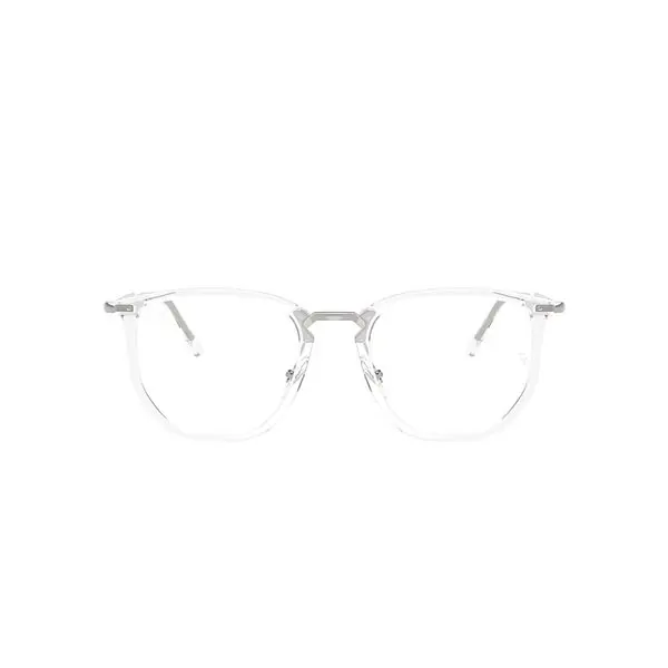 Ray-ban Rb4451v Optics Eyeglasses Frame Clear Lenses Polarized - Silver
