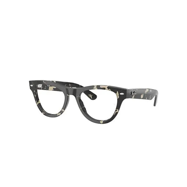 Ray-ban Optics Eyeglasses Frame With Clear Lenses - Grey Tortoise