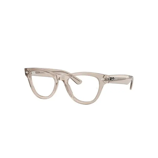Ray-ban Optics Eyeglasses Frame With Clear Lenses - Transparent Light Brown