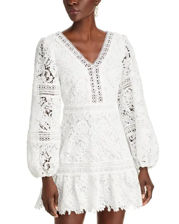 Aqua Lace Inset Dress