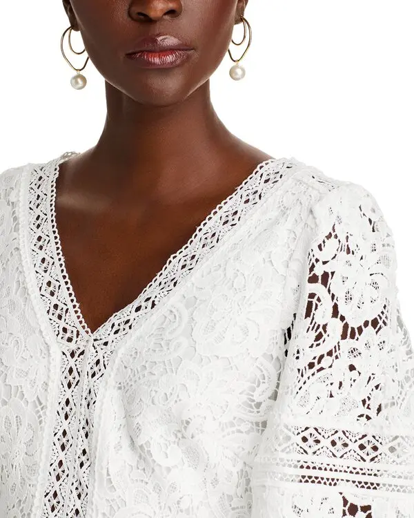 Aqua Lace Inset Dress