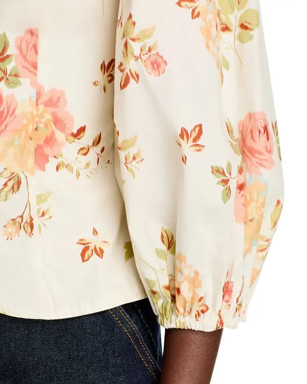 Aqua Poplin Sweetheart Top