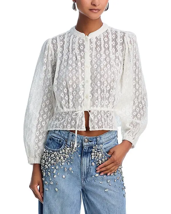 Aqua Lace Blouse