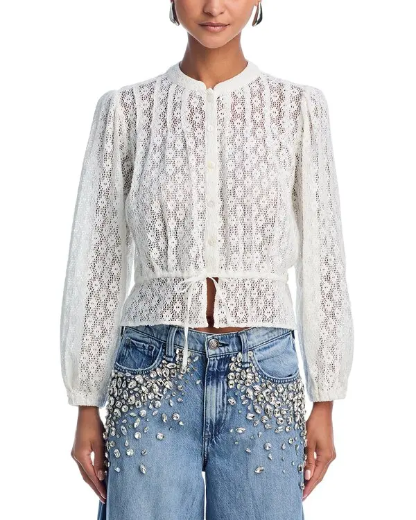 Aqua Lace Blouse
