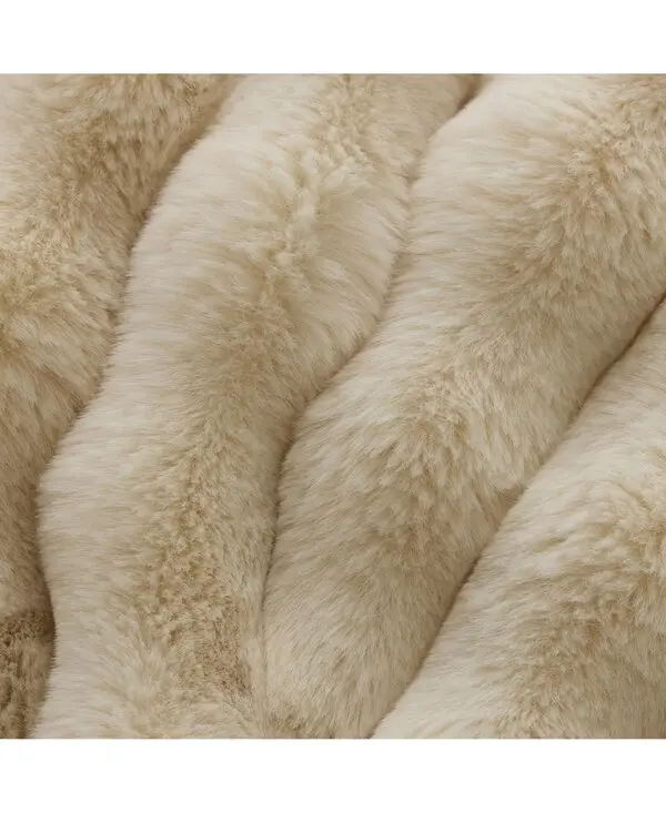 Cozy Earth Bubble Cuddle Throw Blanket - Creme