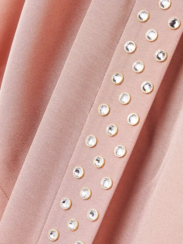 Stella McCartney Cape-effect Crystal-embellished Gown