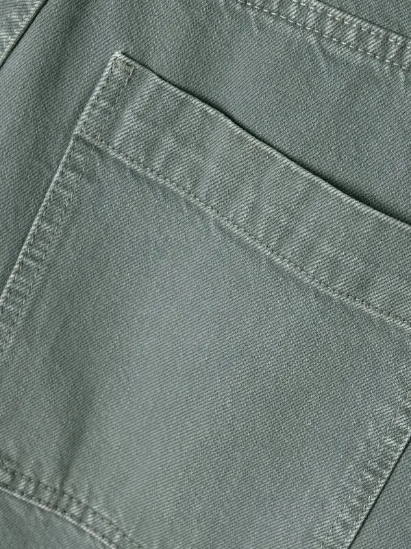 FRAME Paneled Cotton-canvas Wide-leg Pants