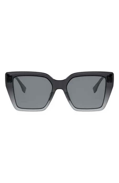 Fendi Ff Diamonds 54mm Square Sunglasses - Grey/other/smoke
