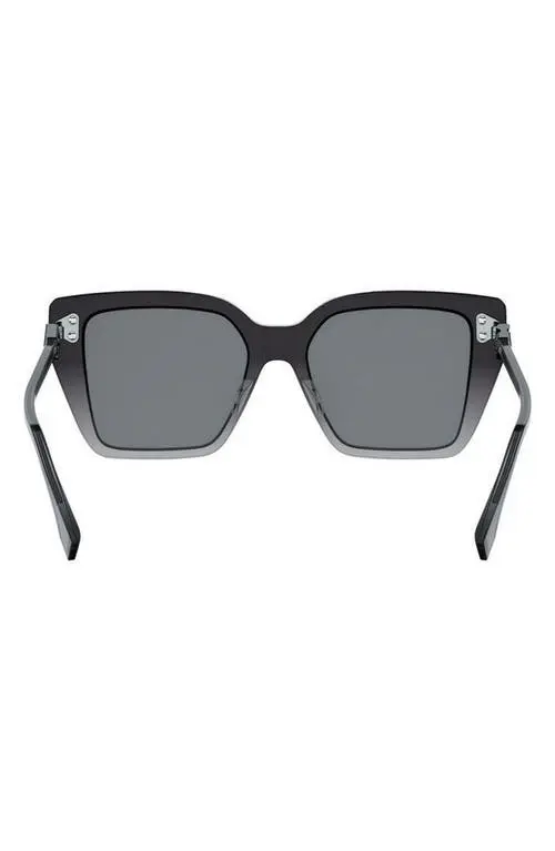 Fendi Ff Diamonds 54mm Square Sunglasses - Grey/other/smoke